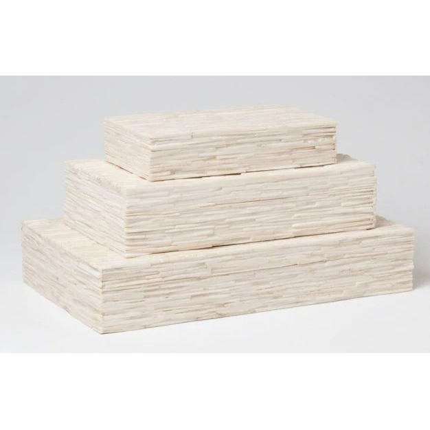 Textured Ivory Boxes - ROCKS: Jewelry, Gifts, Home